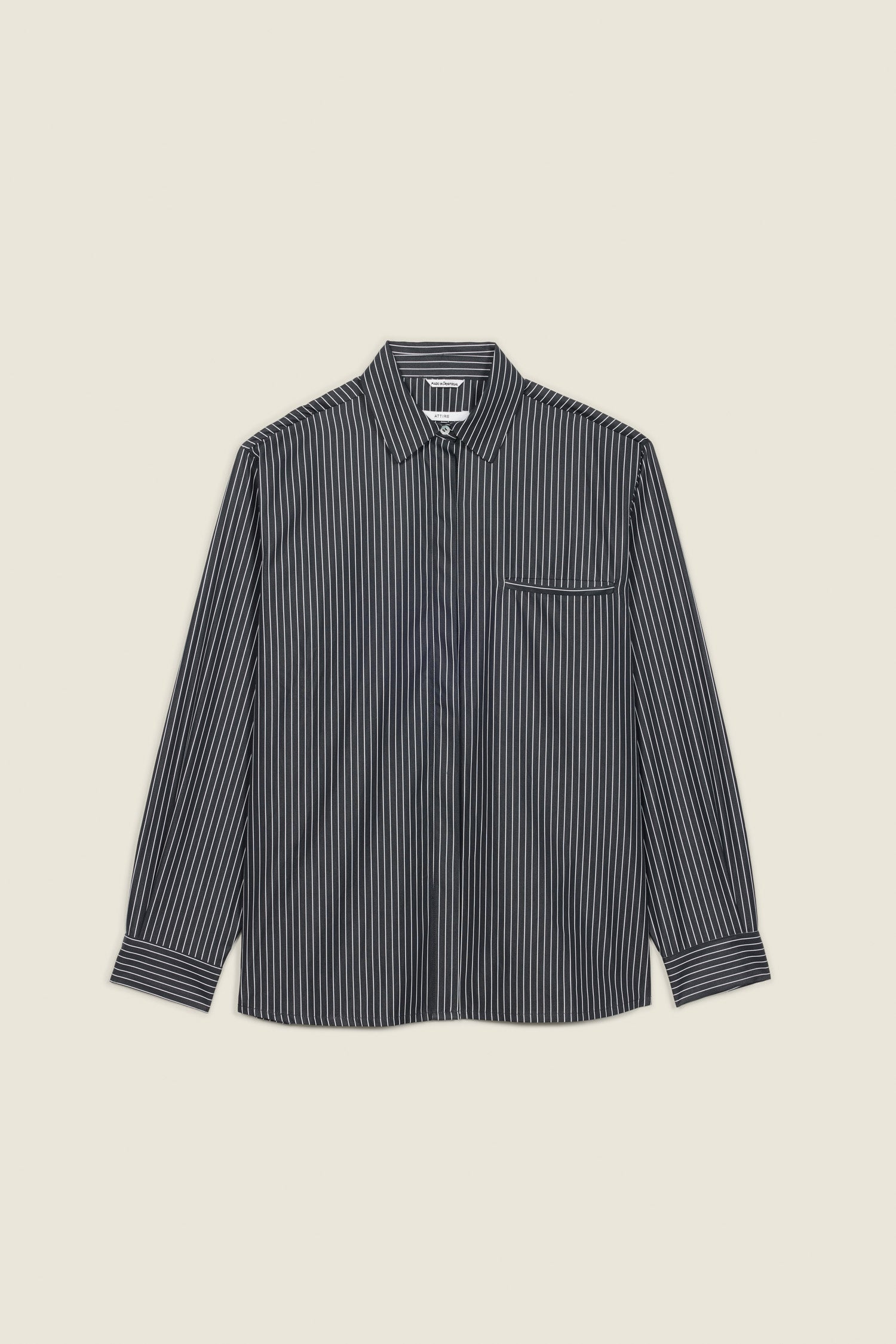 Gia Shirt Black & White Stripes – ATTIRE THE STUDIO