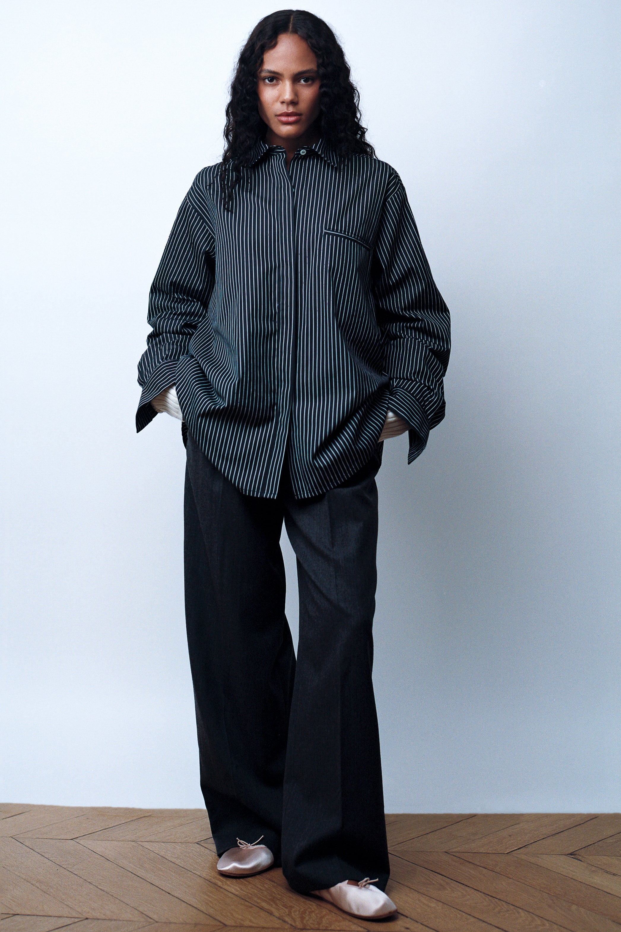 Gia Shirt Black & White Stripes – ATTIRE THE STUDIO